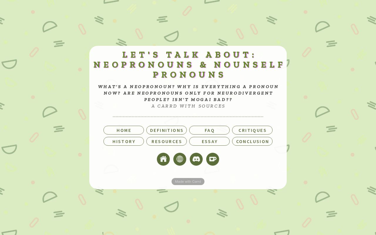 neopronouns & their variants